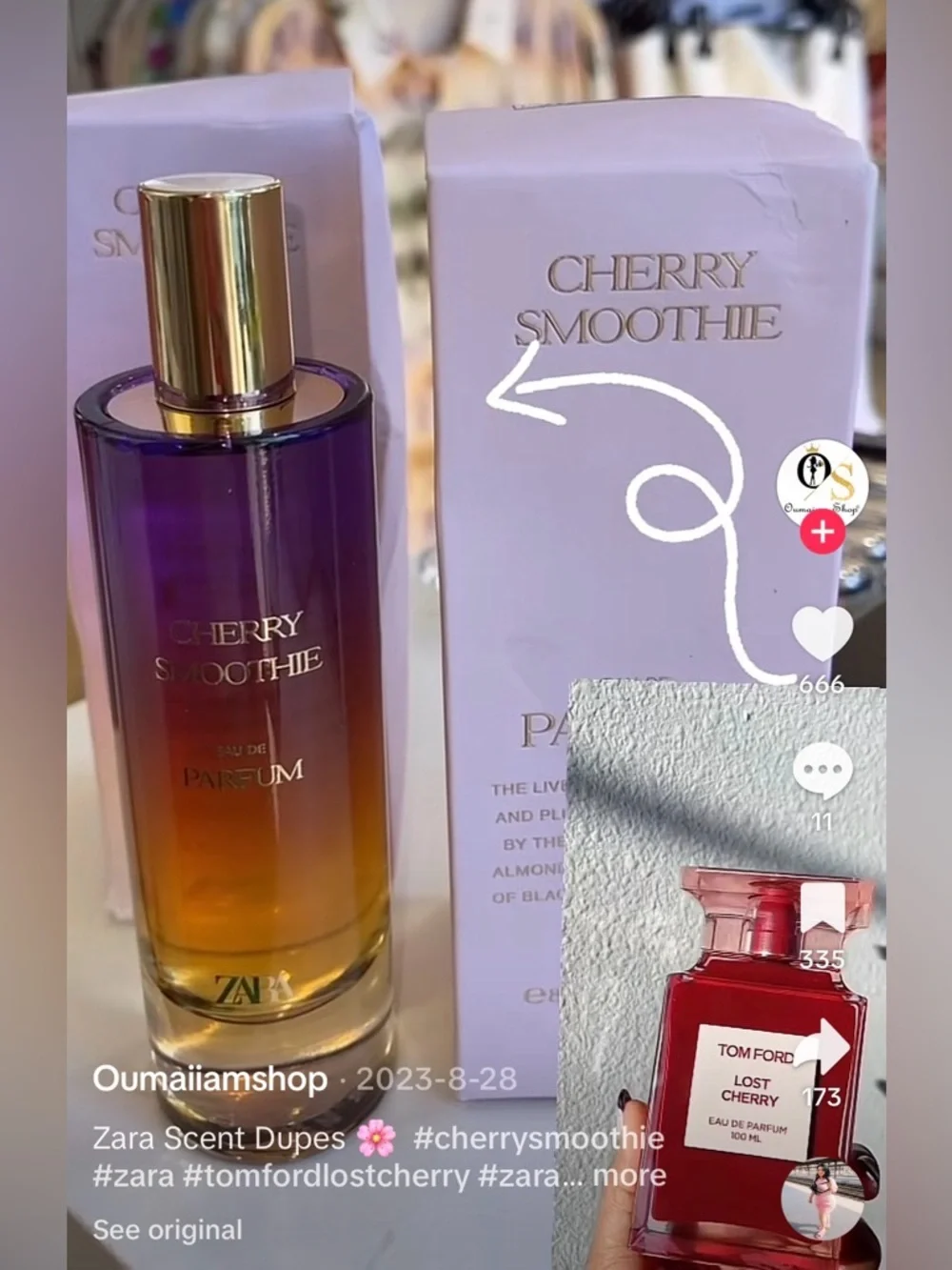 Zara | Other | Zara Cherry Smoothie Perfume | Poshmark